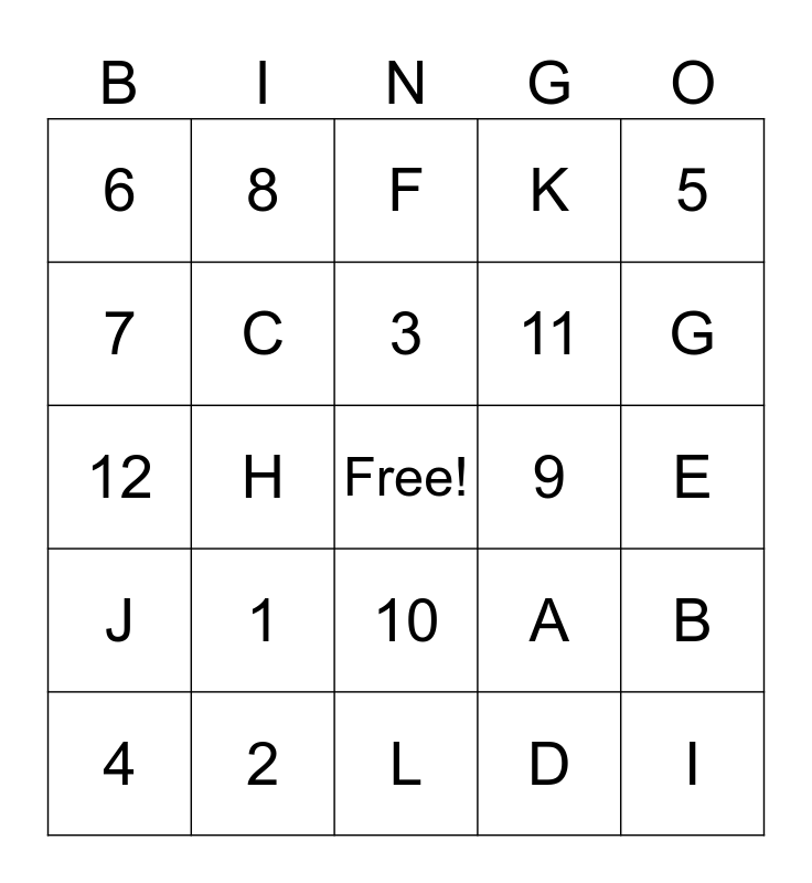 Solving Radical/Rational Exponents Equations Bingo Card
