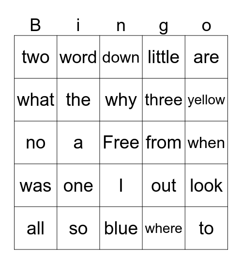 Tricky Word Bingo (Skills 9) Bingo Card