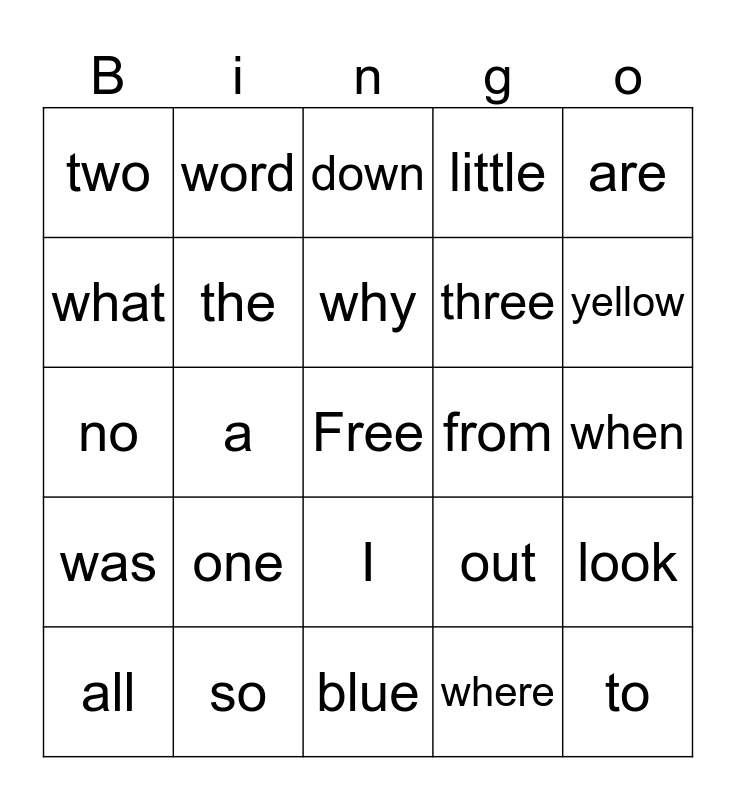 Tricky Word Bingo (Skills 9) Bingo Card