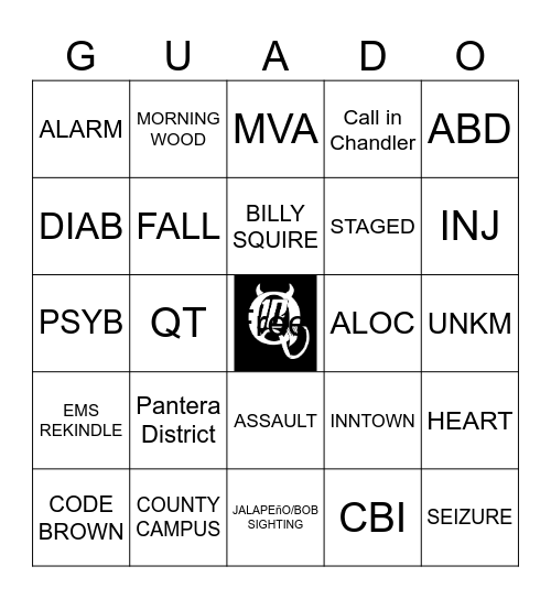QUADO Bingo Card