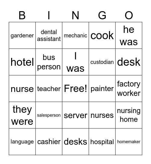 Unit 8 Bingo Card