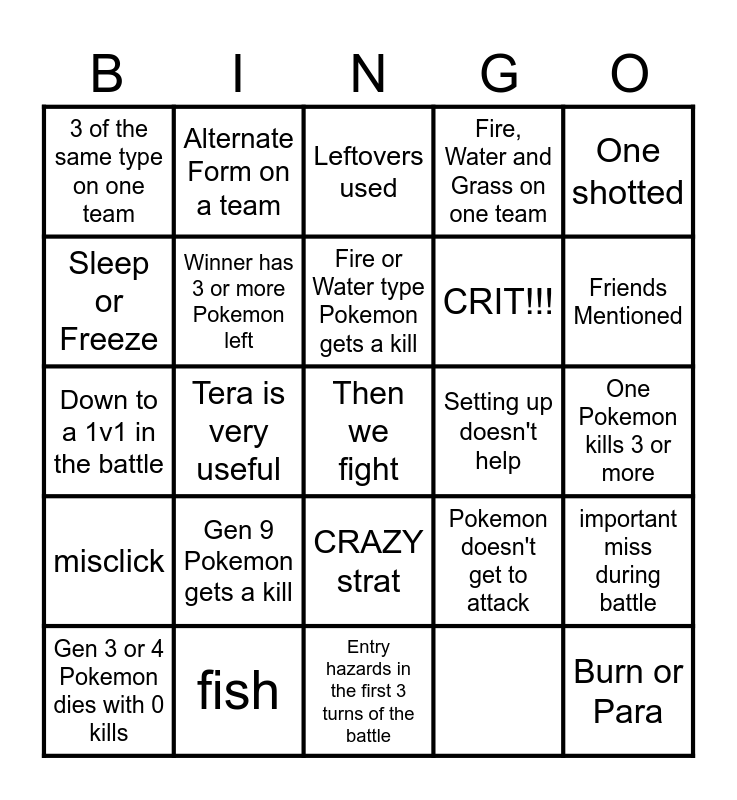 Then we react bingo Card
