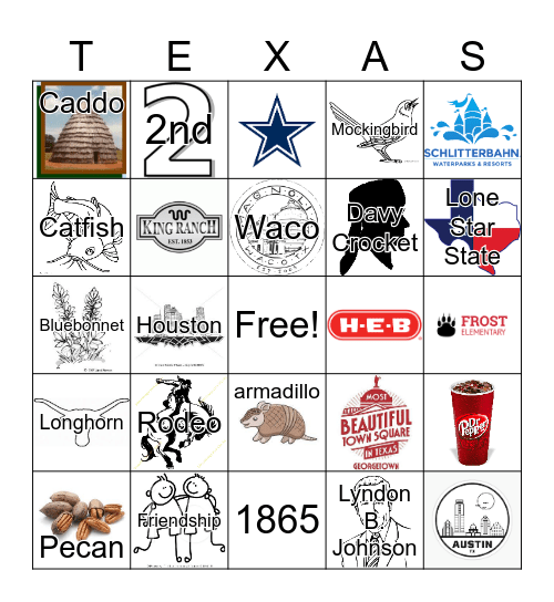 Best of Texas Bingo Card