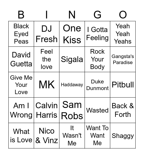 Bar 49 Bingo Round 2 Bingo Card