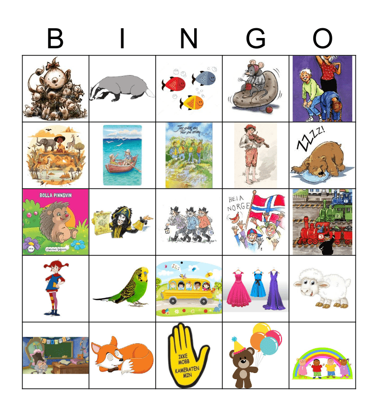 Barnesanger Bingo Card