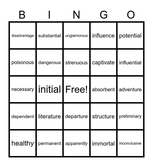 REWARDS Lesson 14 Bingo Card