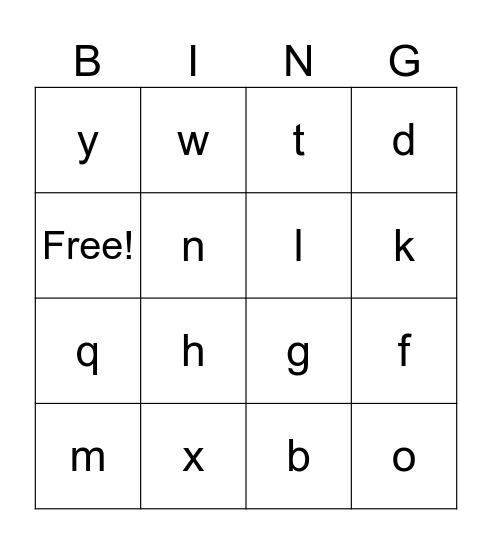 Bias Bingo Card
