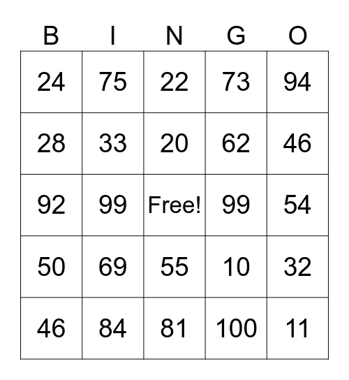 Te Reo Maori (Numbers) Bingo Card