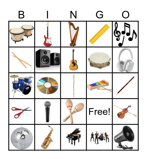 MUSIC BINGO Card