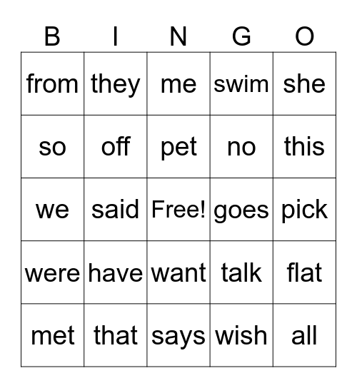 Heart word and UFLI BINGO Card