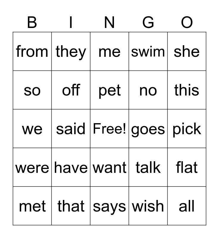 Heart word and UFLI BINGO Card