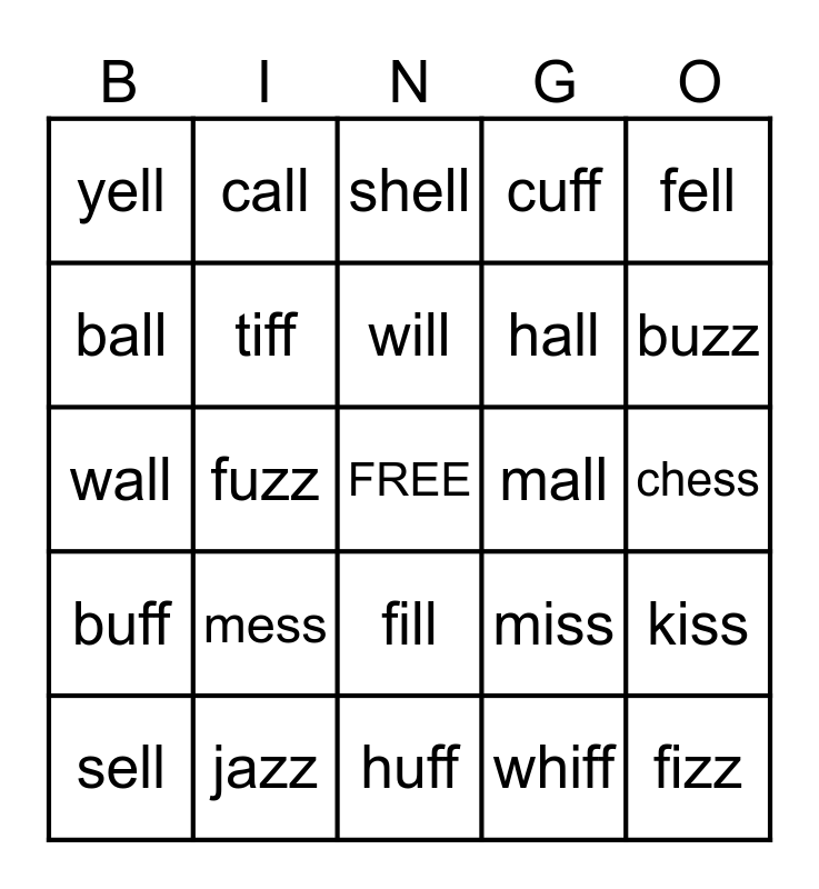 FLSZ Rule Bingo Card