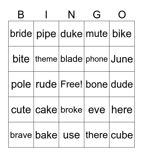 VCE Review Lesson 59 Bingo Card