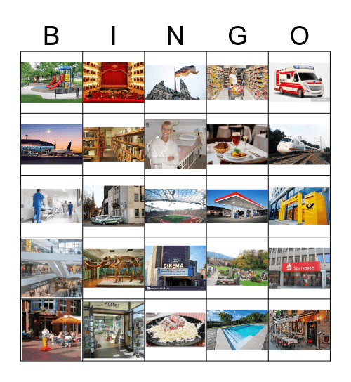 In der Stadt Bingo Card