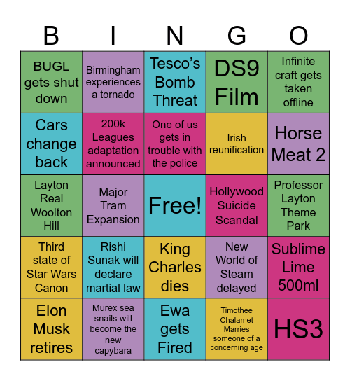 2024 BINGO Card