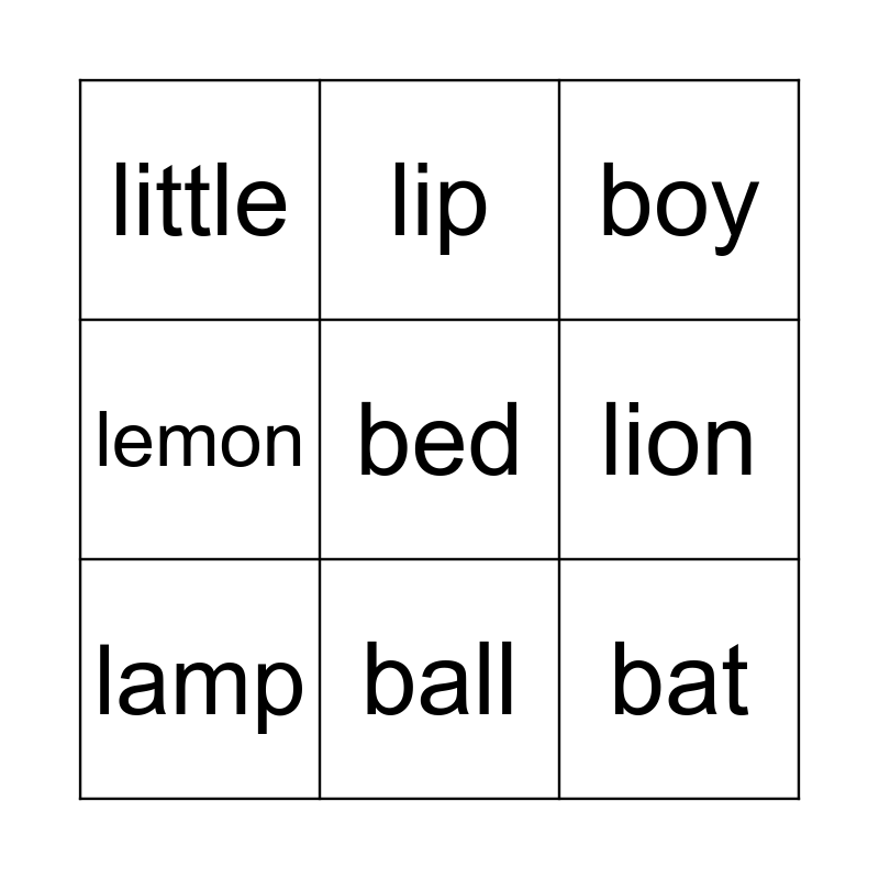 Wonders Week 1 Bingo 1 Bingo Card