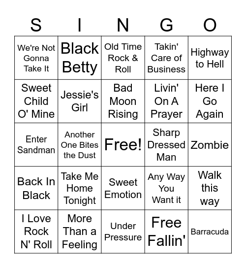Round 2 Bingo Card