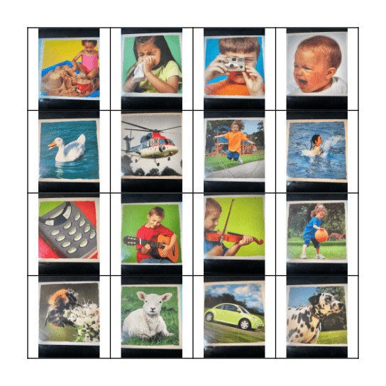 Sound Bingo Game Bingo Card