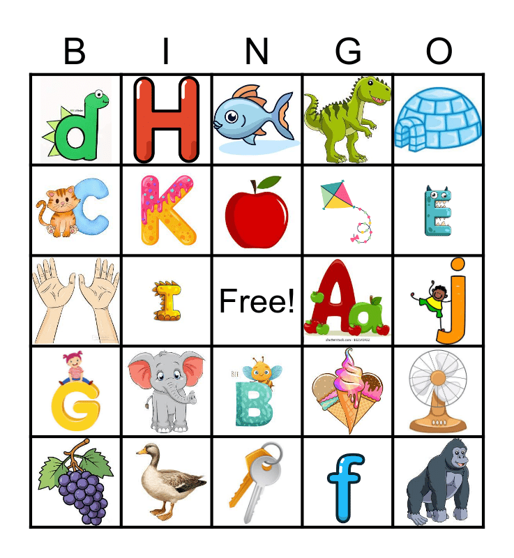 Alphabet Bingo Card