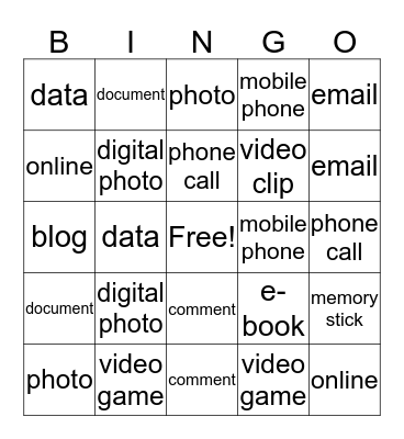Technology Bingo Cards on Bingo Baker