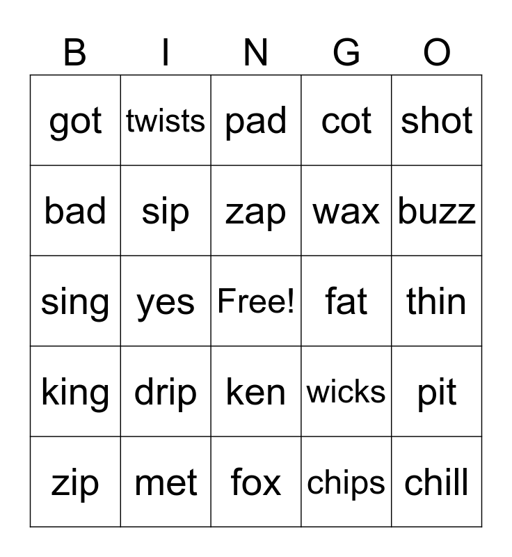Unit 8 Bingo Card