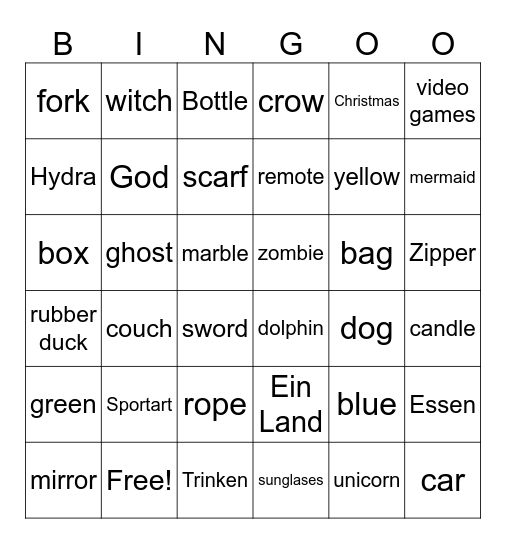 Infinite Craft for me Bingo Card