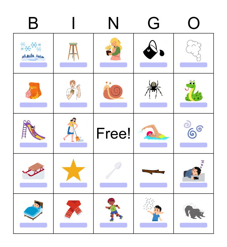 My Bingo Card! Bingo Card