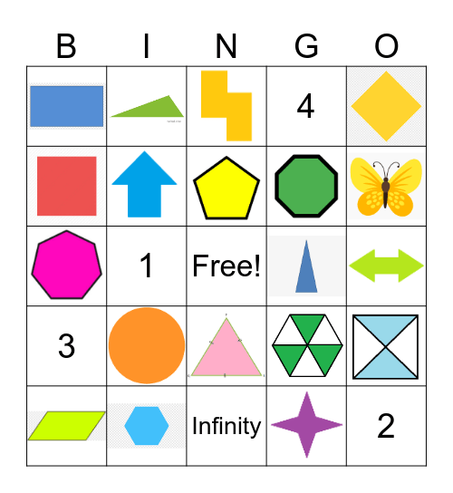 Symmetry Bingo Card