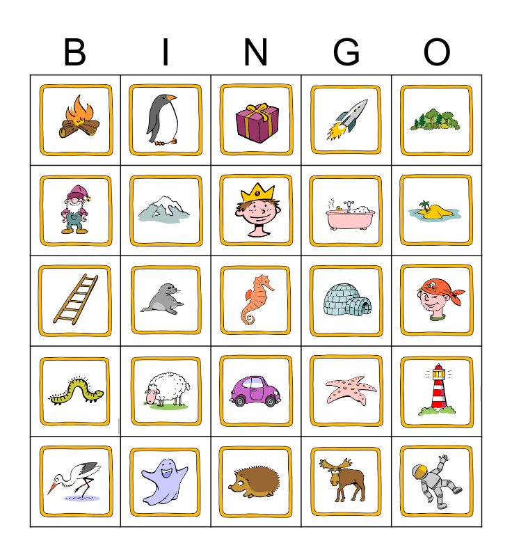 B I N G O Bingo Card