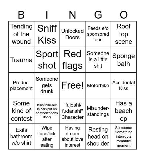 BL Bingo Card