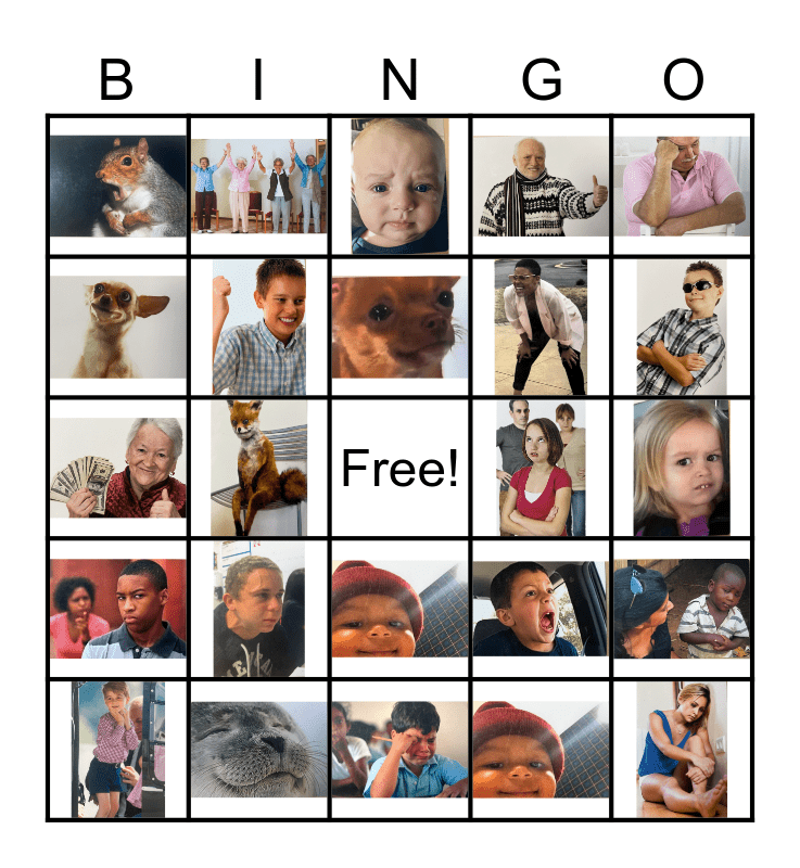 Nonverbal Communication Bingo Card