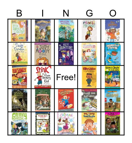 Beginner Chapter Books Bingo Card
