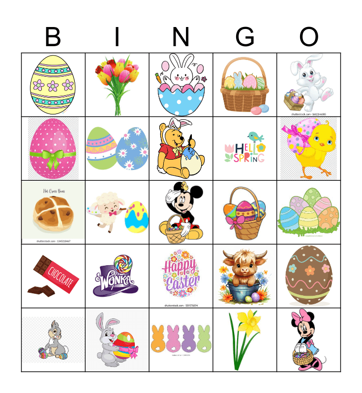 EASTER BINGO! Bingo Card