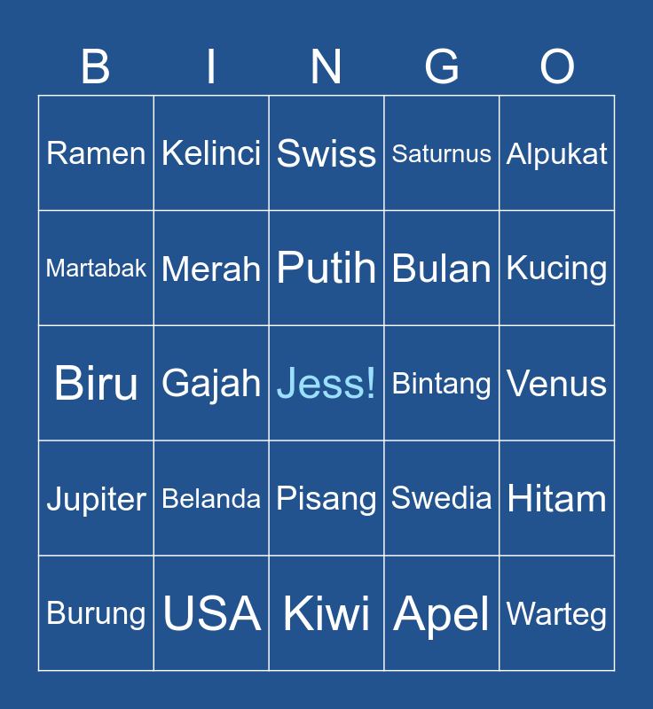 Fedmisery’s Bingo Card