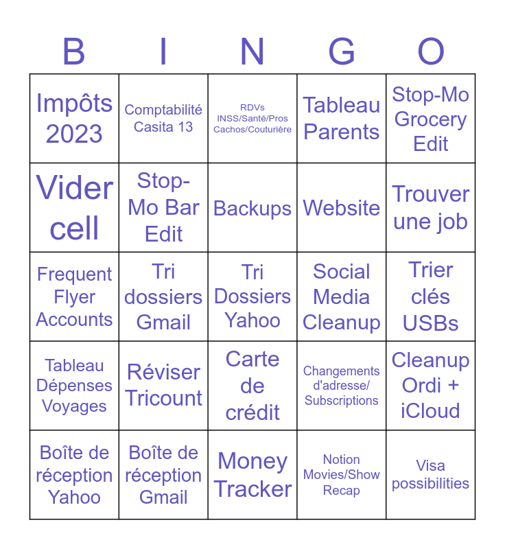 GET YO BINGO ON! Bingo Card