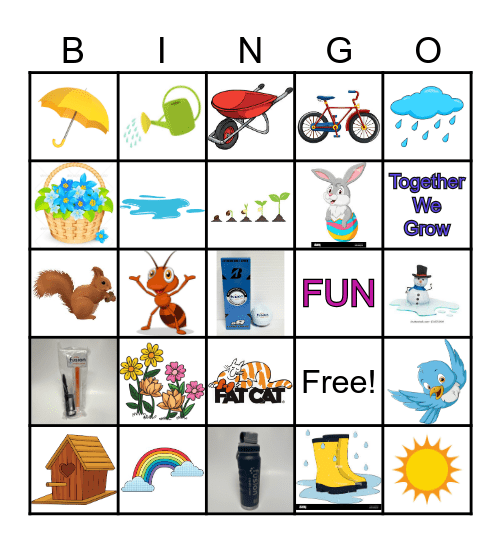 FUSION SPRING BINGO Card