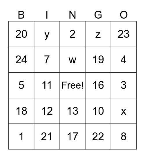 vrc gwinkbone Bingo Card