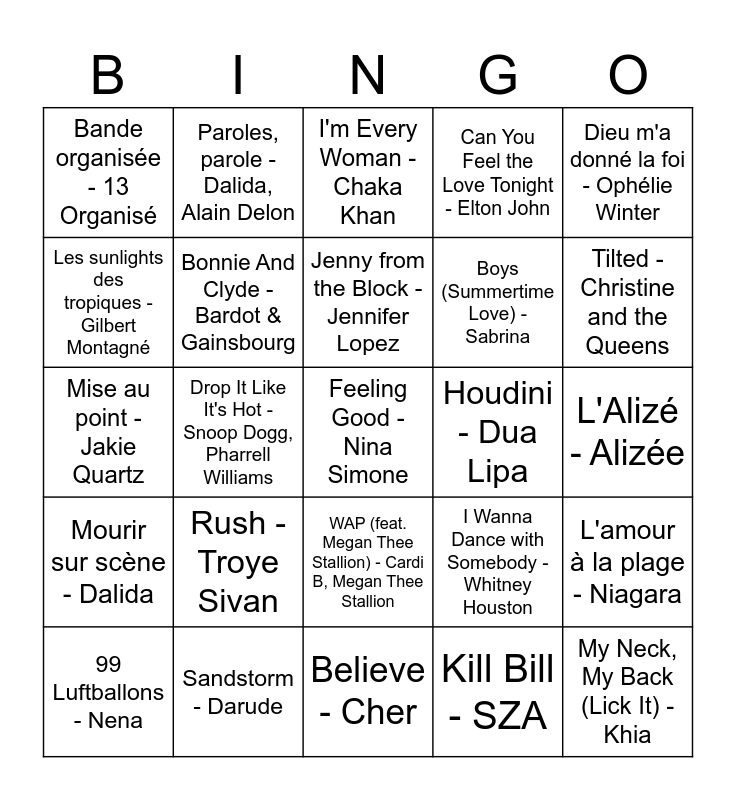 Bride to be-ngo (got it ?) Bingo Card