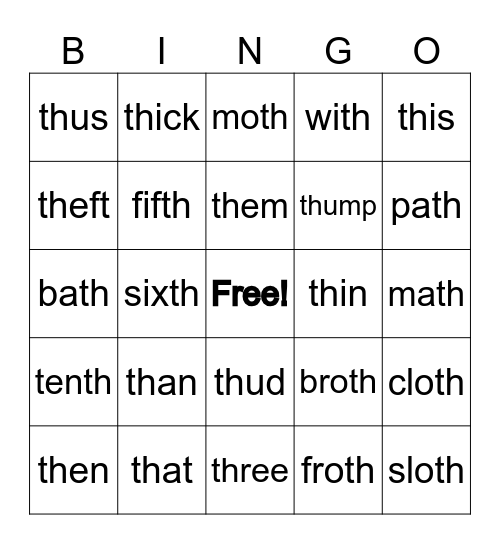 UFLI lesson 46 and 47 Bingo Card