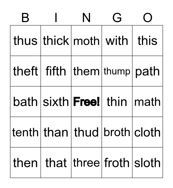 UFLI lesson 46 and 47 Bingo Card