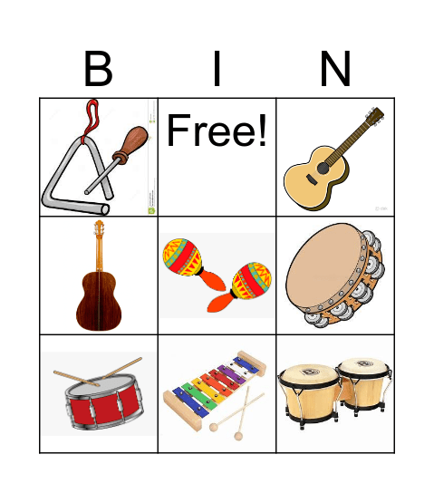 Music Bingo Card