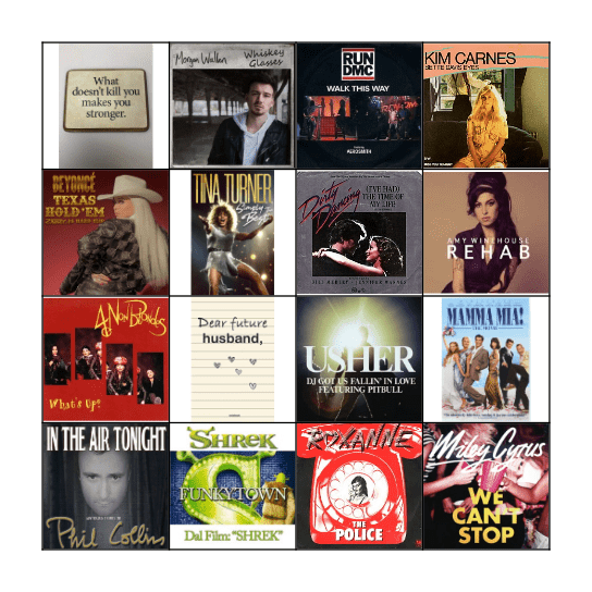 SIMSAM LIKE A PRAYER BINGO Card