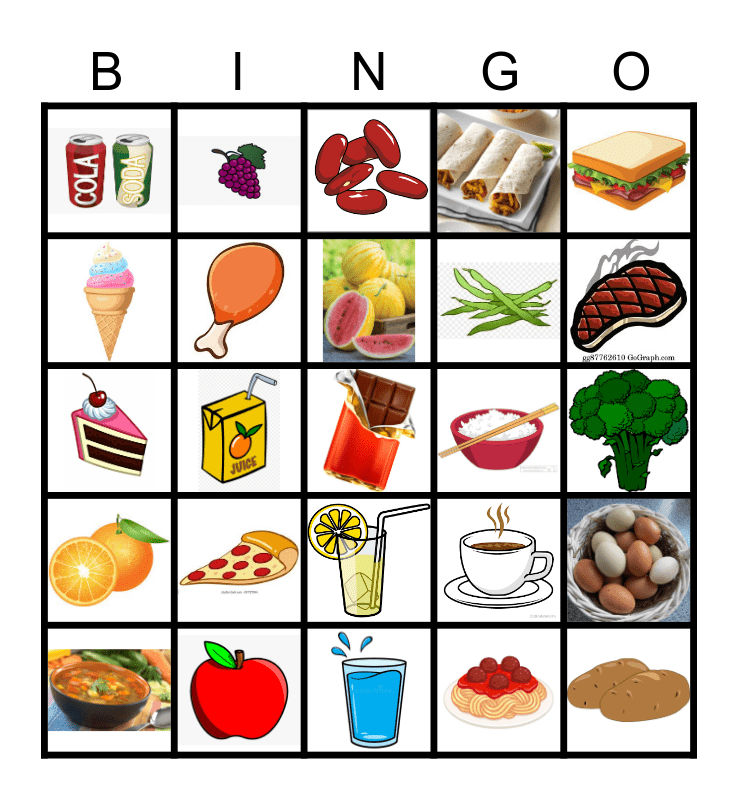 La Comida 5th Bingo Card