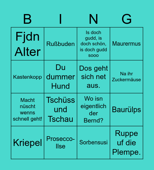 Best of Thomas Bingo Card