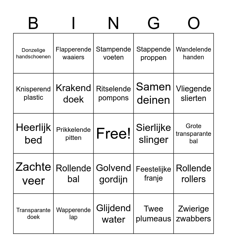 BiM Bingo Card
