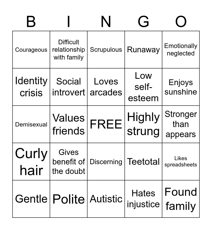 Oren Bingo Card