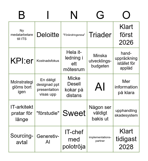 IT-INFO bingo Card