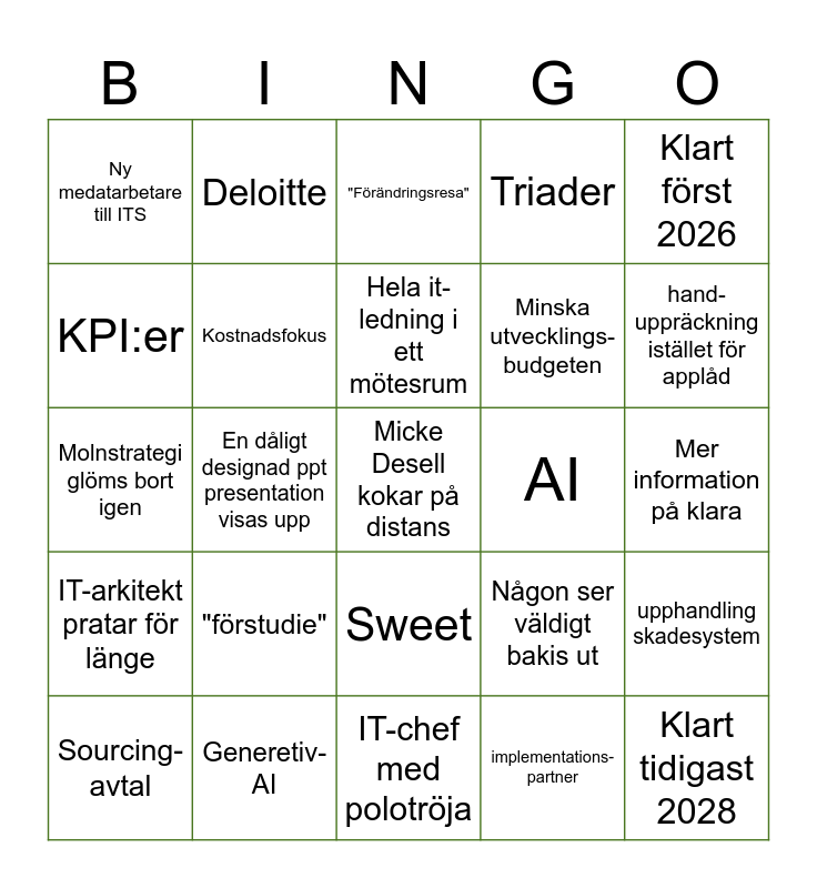 IT-INFO bingo Card