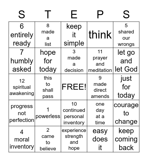 SOLUTIONS Bingo Card
