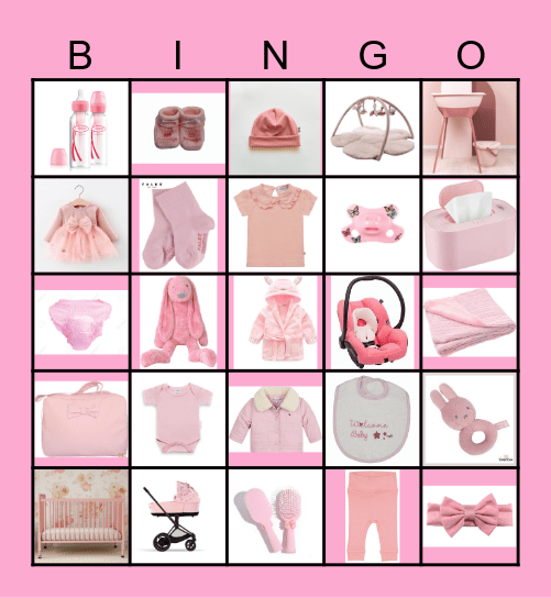 Mandy's Baby Bingo Card